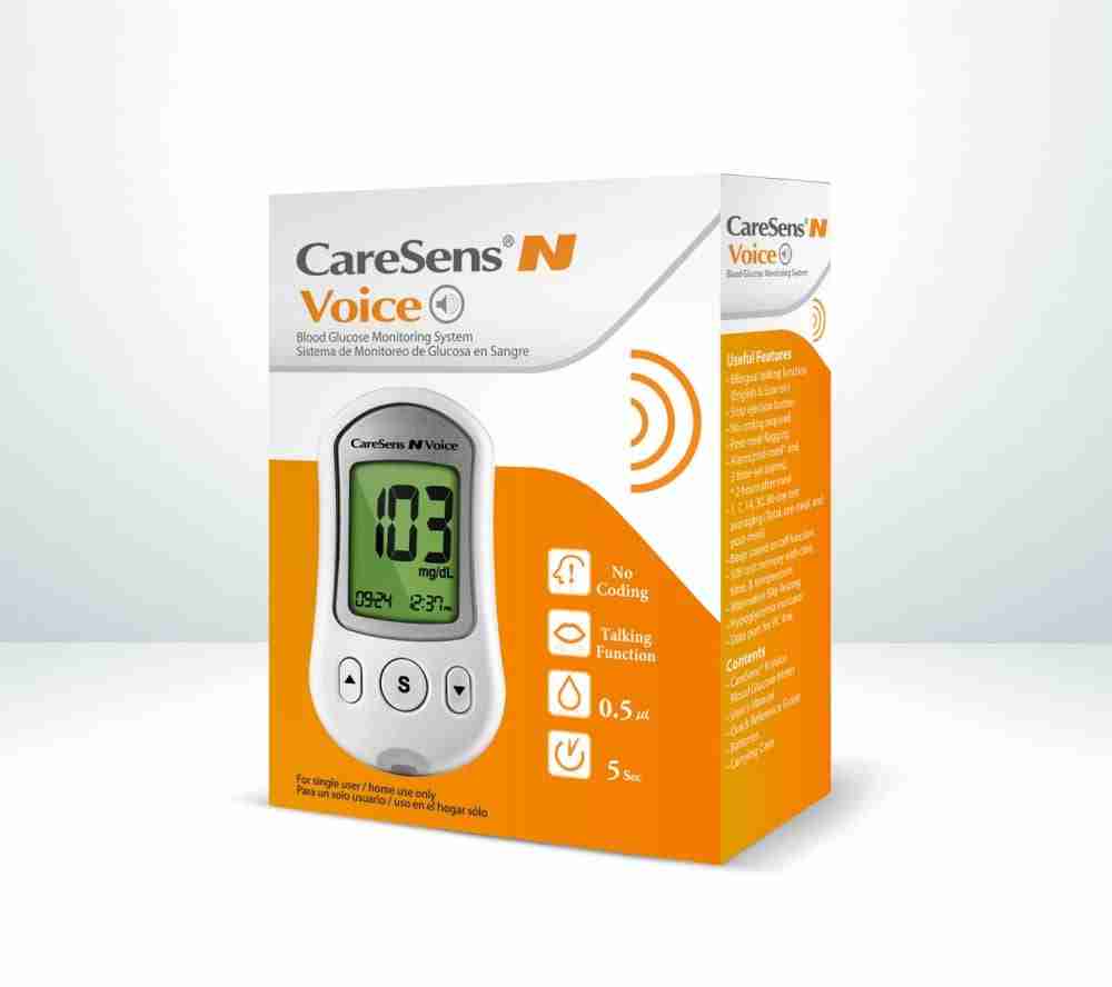 Caresens N Voice Audible Blood Glucose Monitoring System - Taylors Pharmacy
