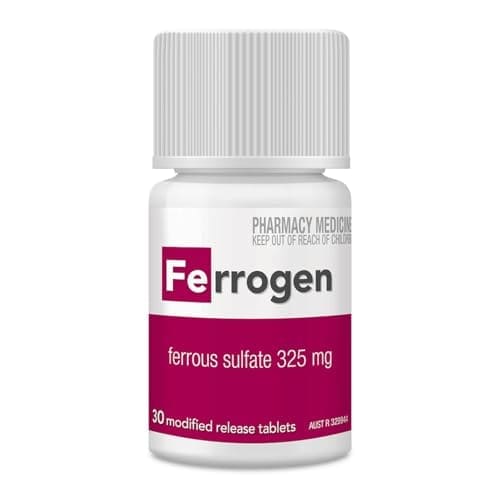 FERROGEN Ferrous Sulfate 30 Tablets - Taylors Pharmacy
