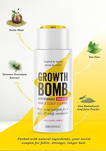 Growth Bomb Hair-Growth Strength Length Power Cleanse Formula Shampoo ...