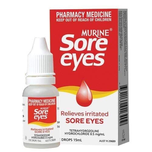 3 PACK OF Murine Eye Drops Sore Eyes 15ml - Taylors Pharmacy