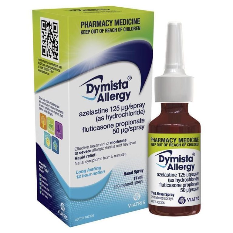Dymista Allergy Nasal Spray 17mL Hayfever relief Sneezing Runny Nose ...