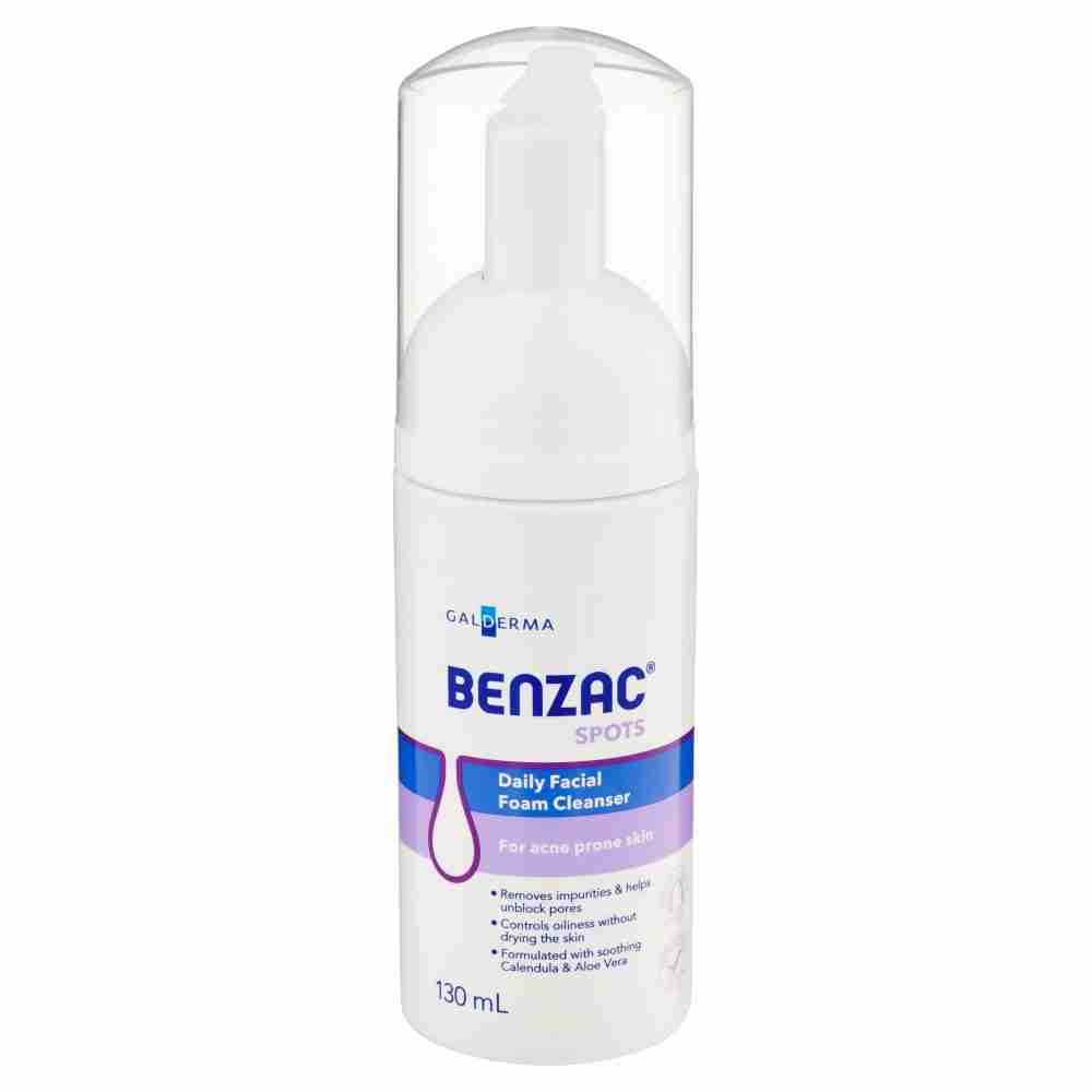 Benzac Purifying Foam Cleanser 130mL - Taylors Pharmacy