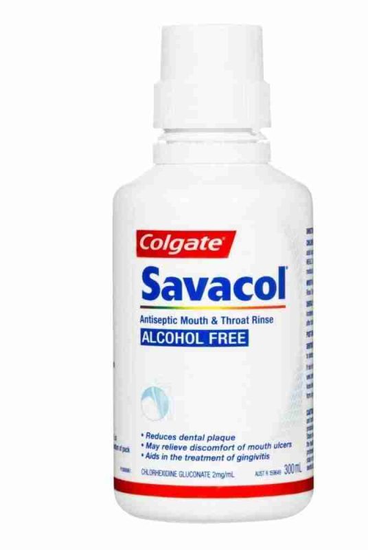 Colgate Savacol Antiseptic Mouth And Throat Rinse Mouthwash, 300Ml ...