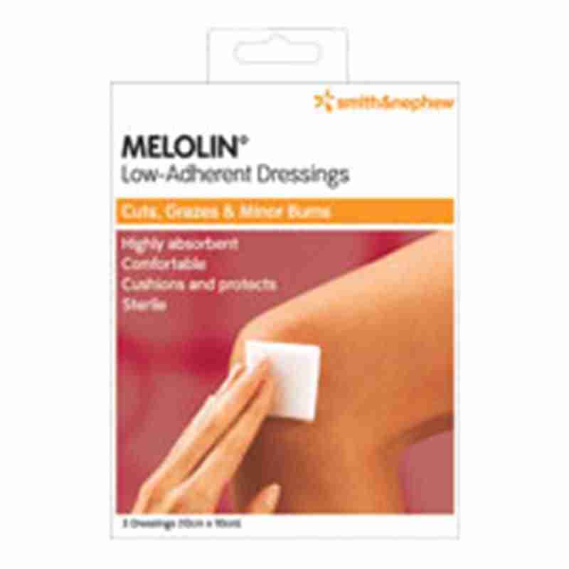 MELOLIN Absorbent Dressings 10cm x 10cm 3 Pack - Taylors Pharmacy