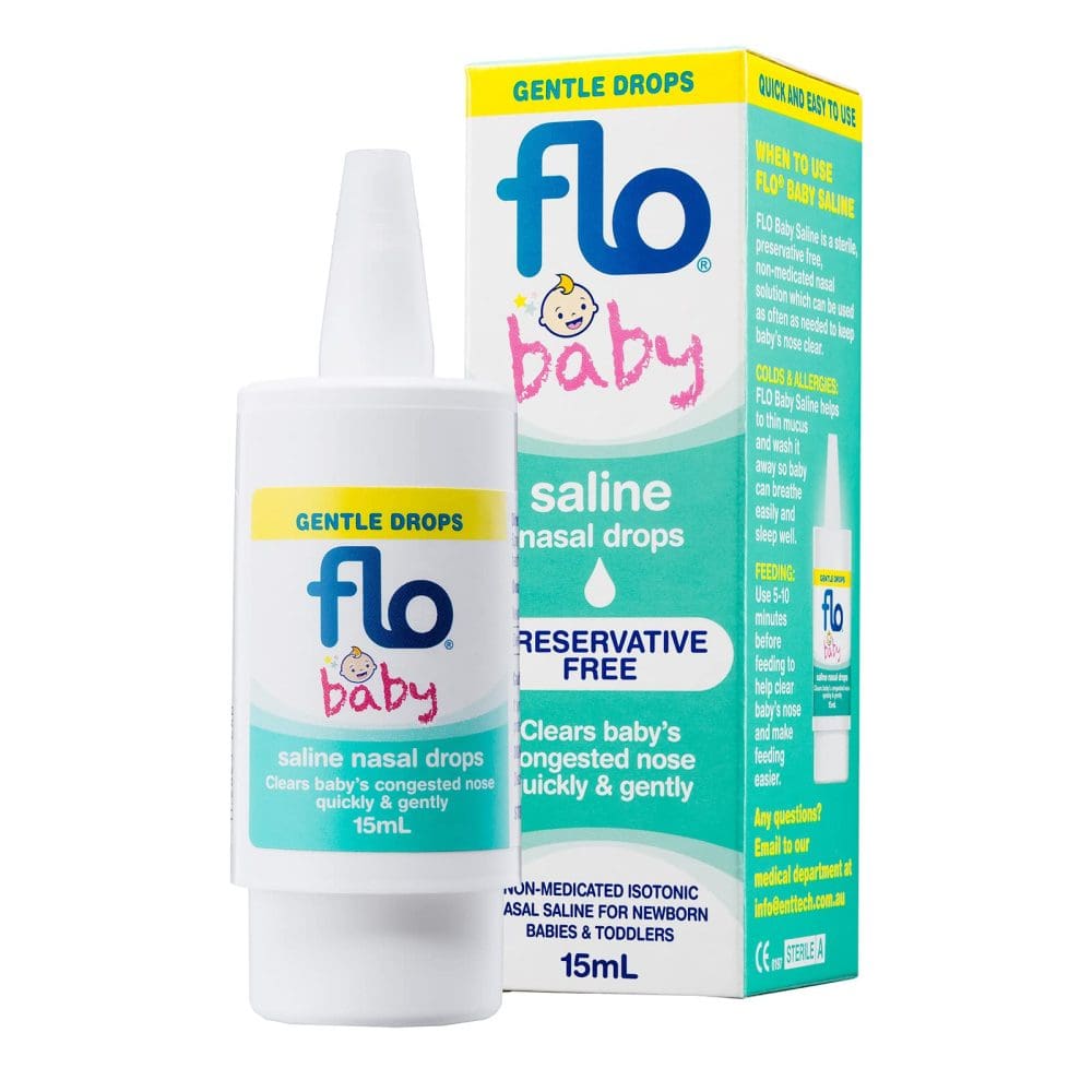 Flo Baby Saline Nasal Drops 15ml - Taylors Pharmacy
