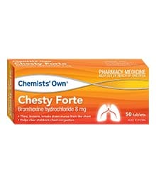 Chemists Own Chesty Forte 100 Tabs Generic of BISOLVON CHESTY FORTE ...
