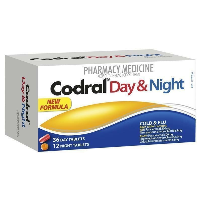 Codral Day & Night Cold & Flu 48 Tablets - Taylors Pharmacy