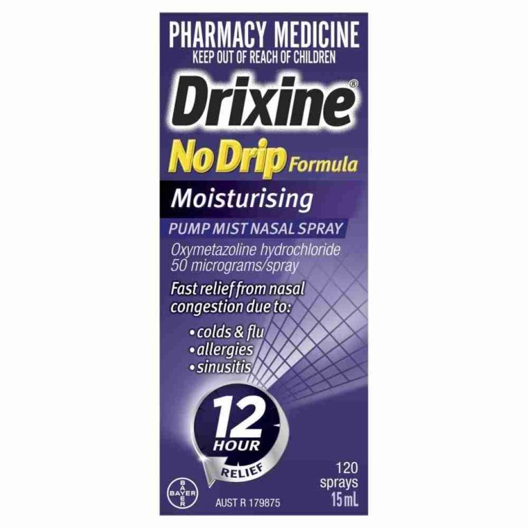 Drixine 12 Hour Relief No Drip Moisturising Nasal Spray 15mL - Taylors ...