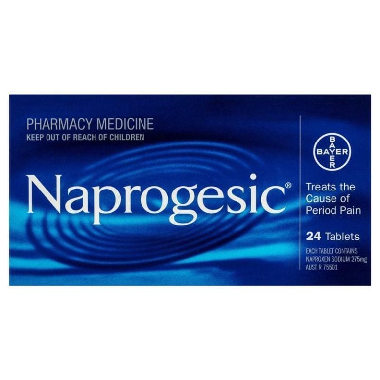 Naprogesic Treats The Cause Of Period Aches & Pain 275mg Tablets 24 ...