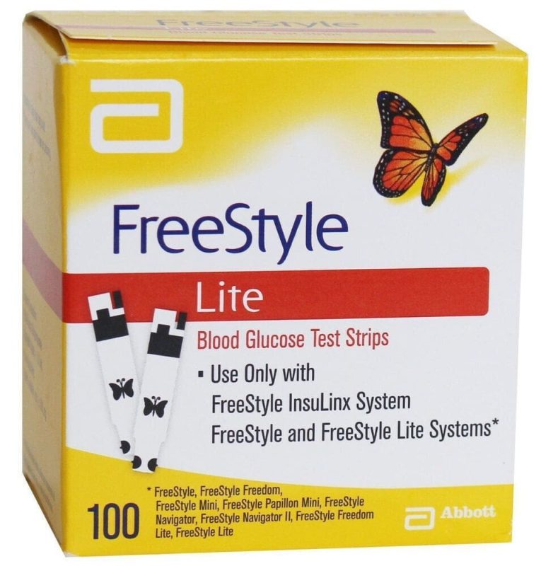 Abbott Freestyle Lite Glucose Test Strips 100 Pack