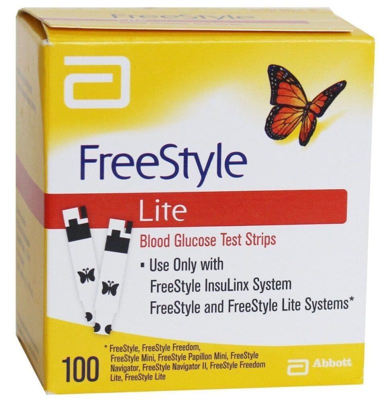 Abbott Freestyle Lite Glucose Test Strips 100 Pack